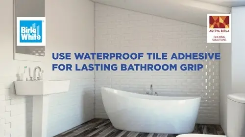 Which tile adhesive won’t fail in wet areas?
